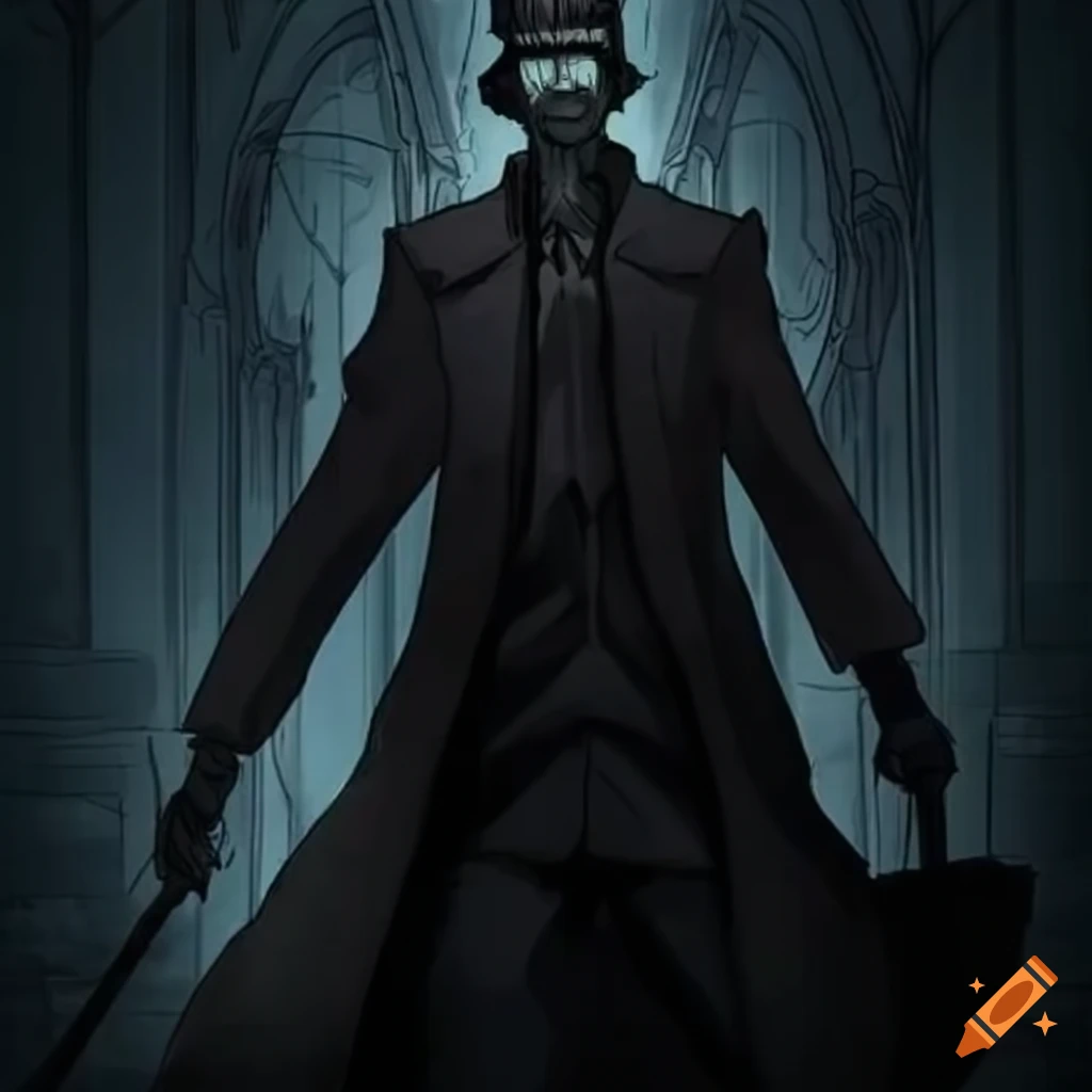 Anime depiction of jack the ripper on Craiyon