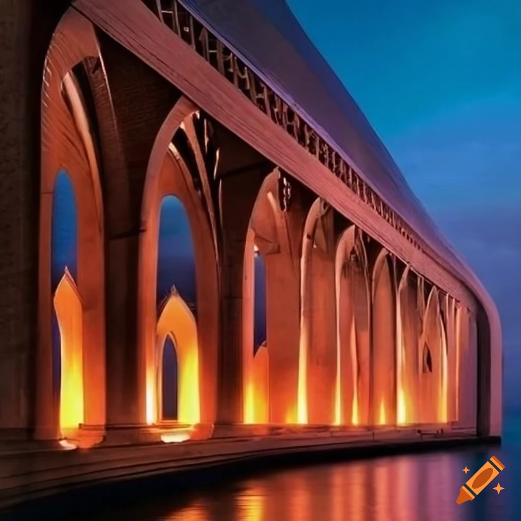 Astonishing architecture on Craiyon