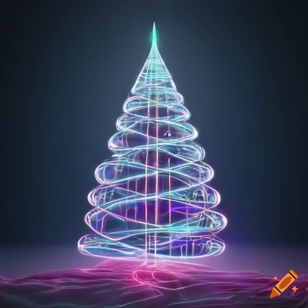 Quantum field christmas tree on Craiyon