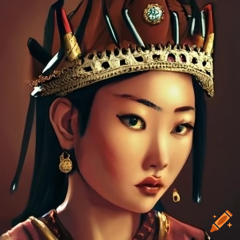 Mongol princess on Craiyon