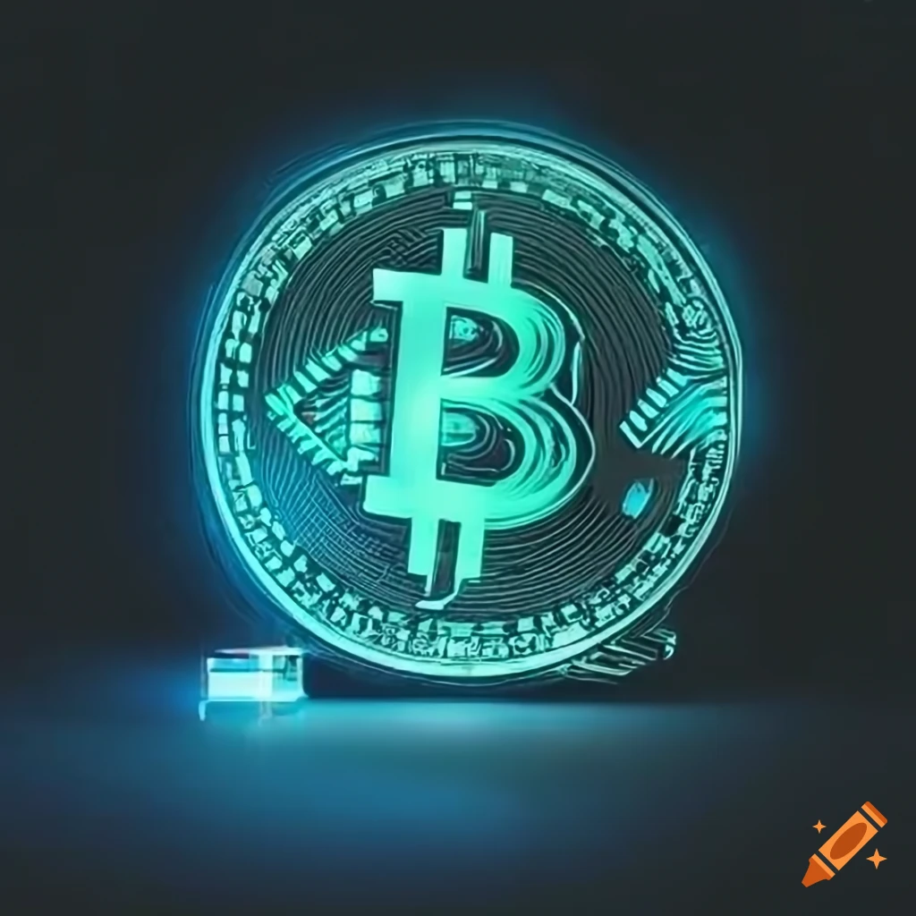 Impressive cyberpunk avatar with glowing Bitcoin symbol on Craiyon