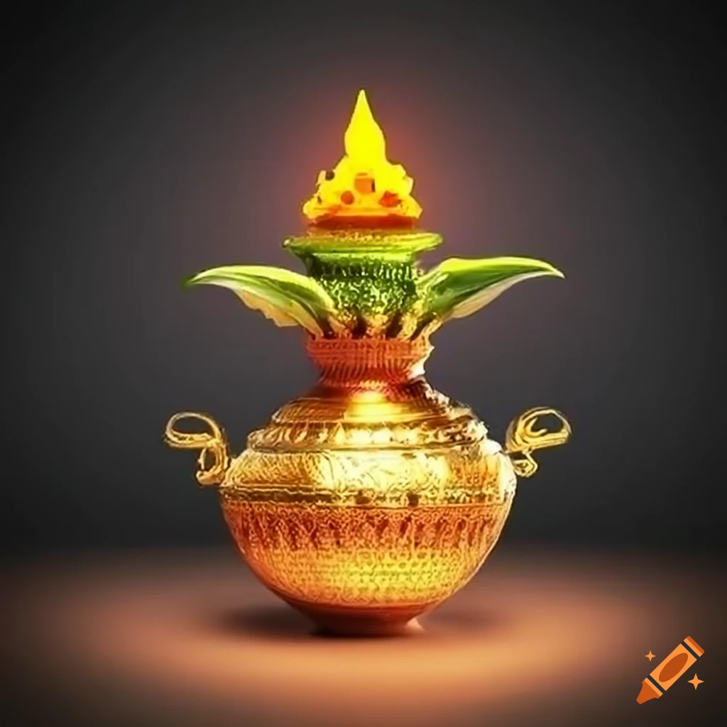 Ugaadi kalasham creation on Craiyon