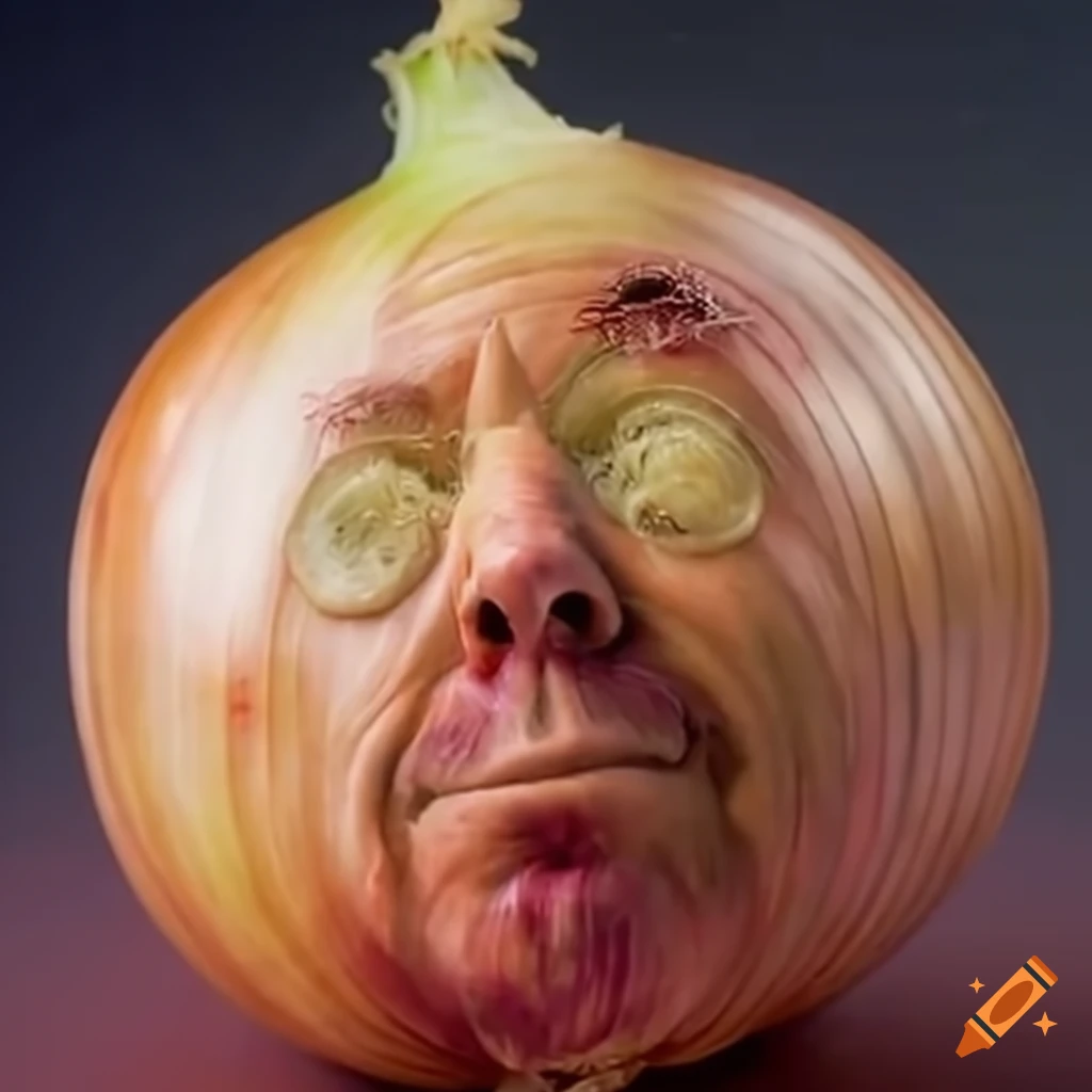 Character with onion head and body on Craiyon