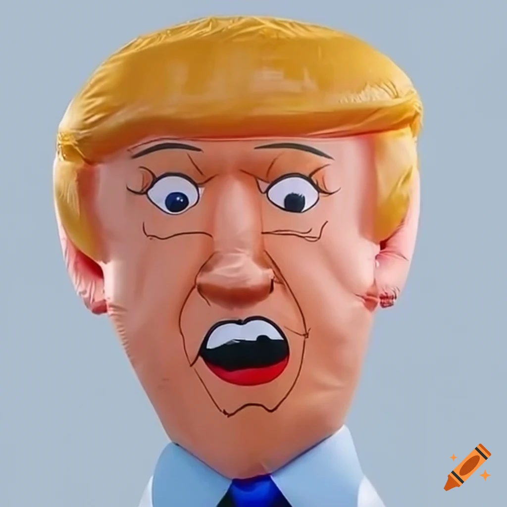 Inflatable donald trump character on Craiyon