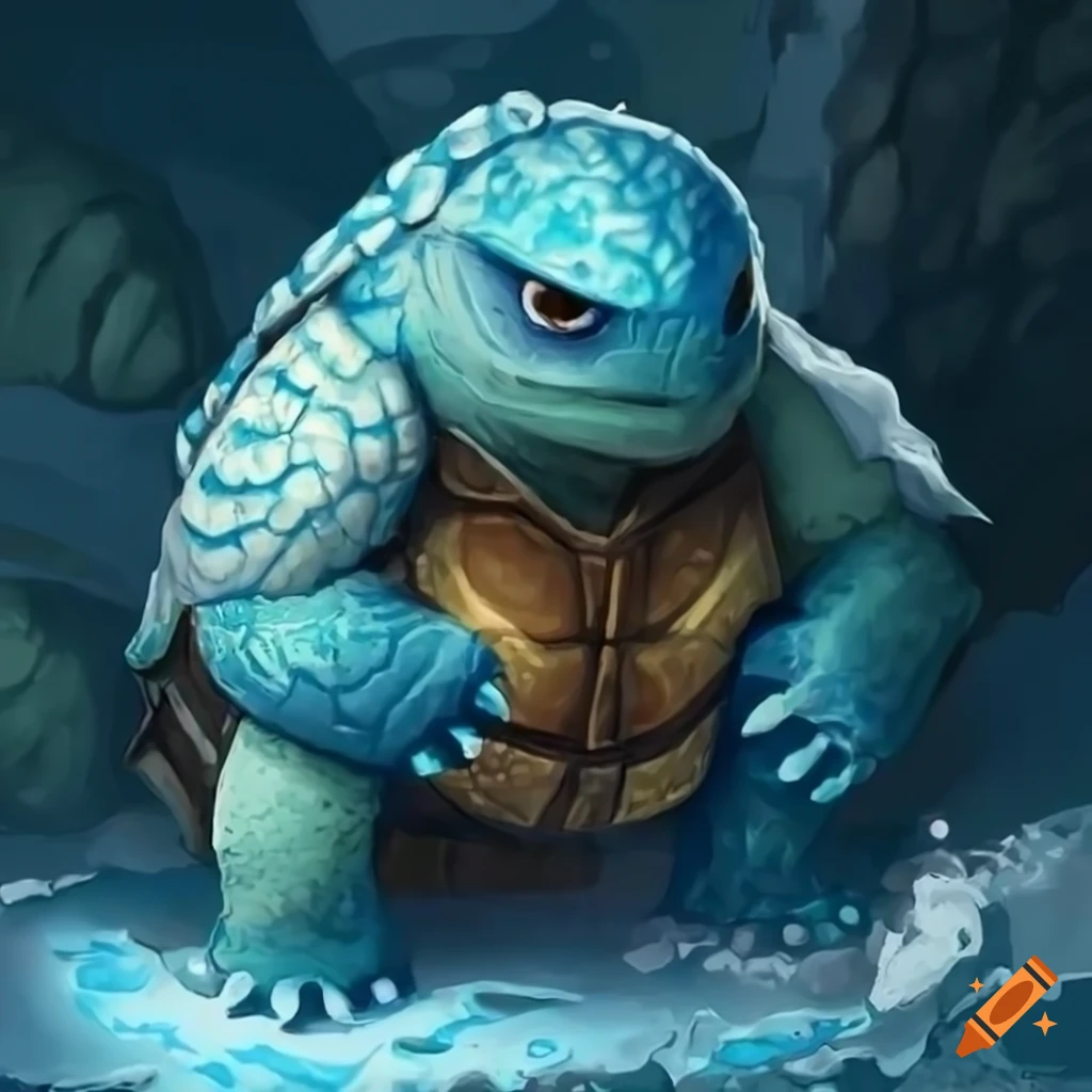 Ice tortle dnd on Craiyon