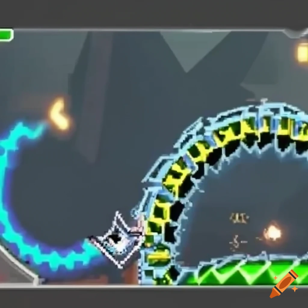 New gamemode in geometry dash on Craiyon