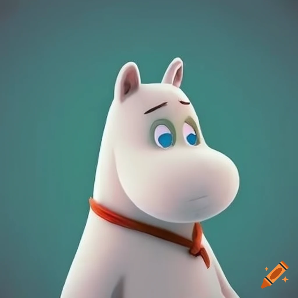Video game inspired by moomin characters on Craiyon