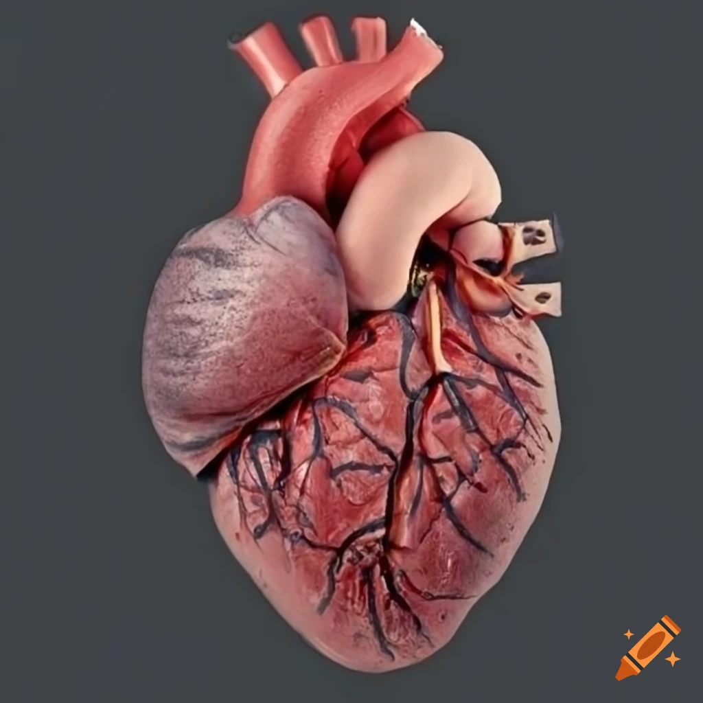 Heart organ infarction on Craiyon