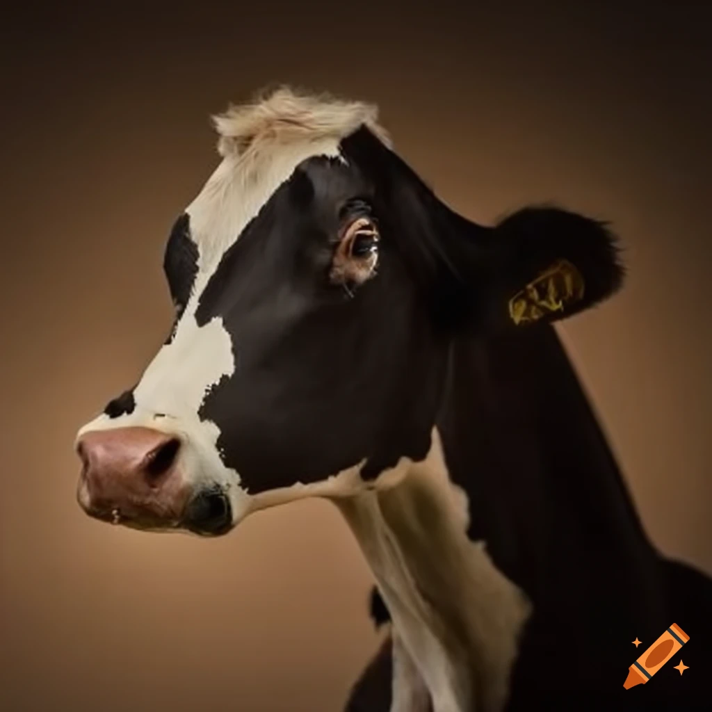 Hybrid cow-horse animal on Craiyon