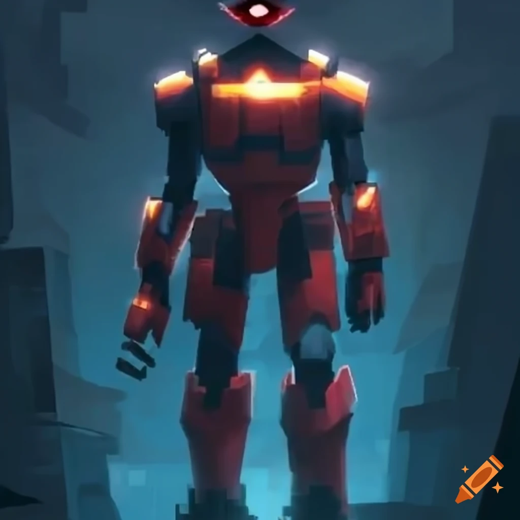 Character v1 from ultrakill videogame on Craiyon