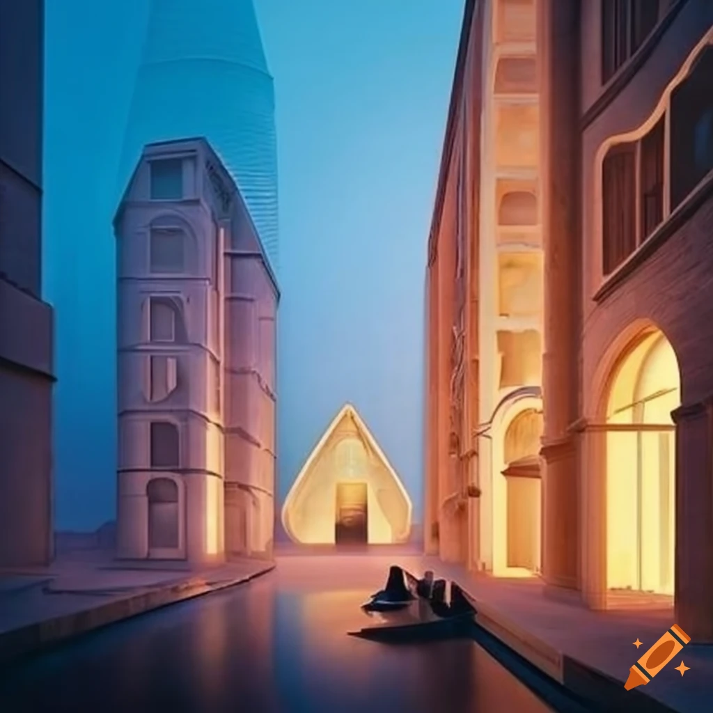 Astonishing architecture on Craiyon