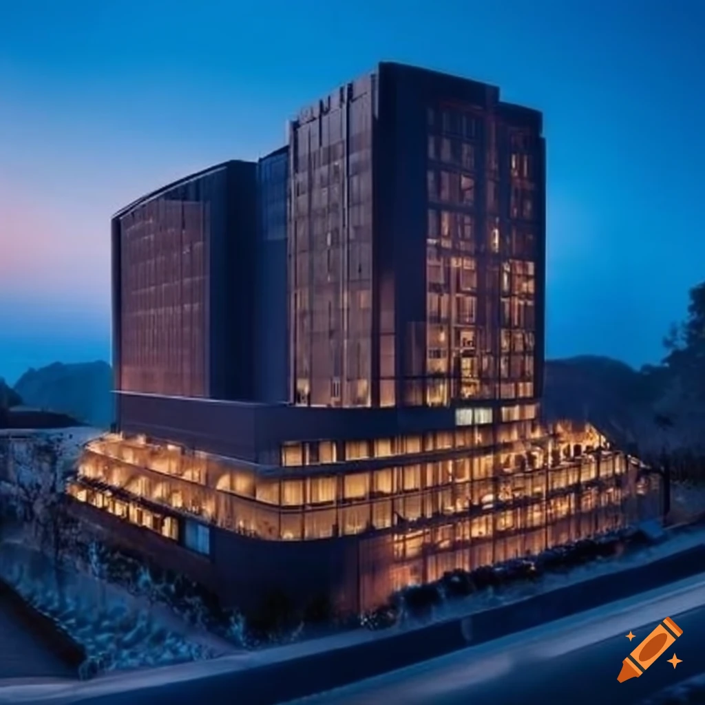 Stylish and contemporary hotel with unique architecture and luxury ...