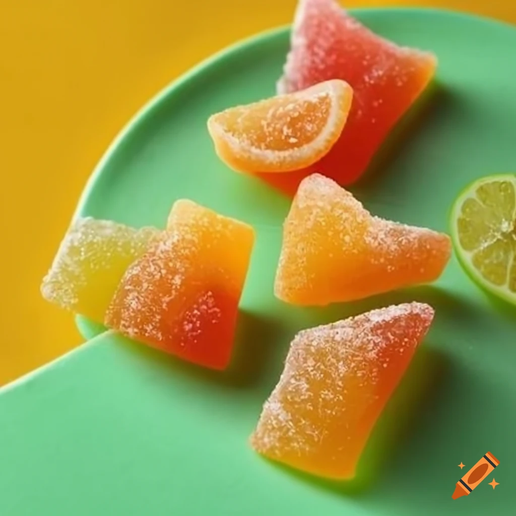 Sour lemon candy on Craiyon