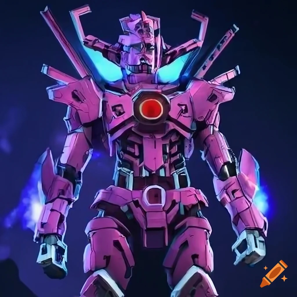 Gundam-inspired galactus cosmorean entity with intricate details on Craiyon
