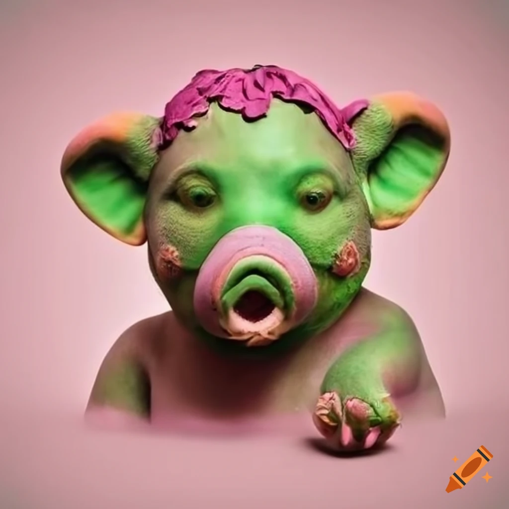 Pistachio elephant man bear pig on Craiyon