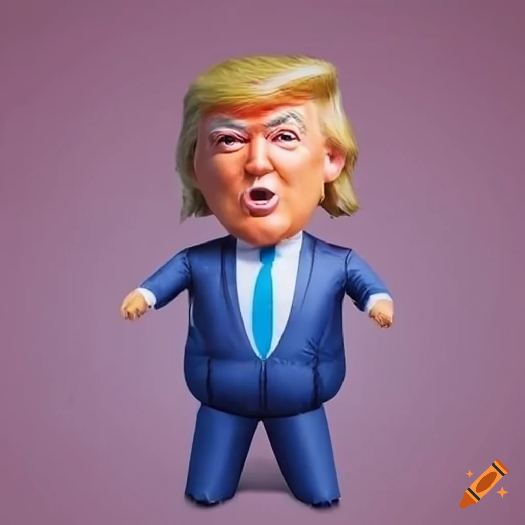 Inflatable donald trump character on Craiyon