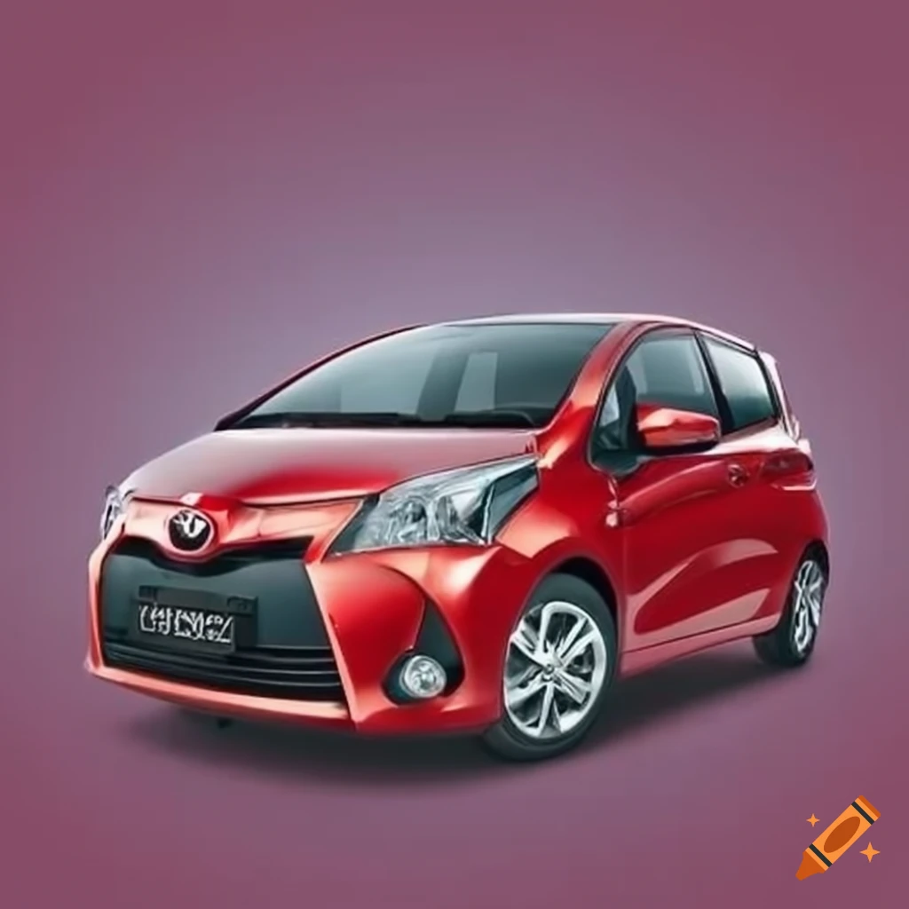Red toyota vitz 2013 on Craiyon