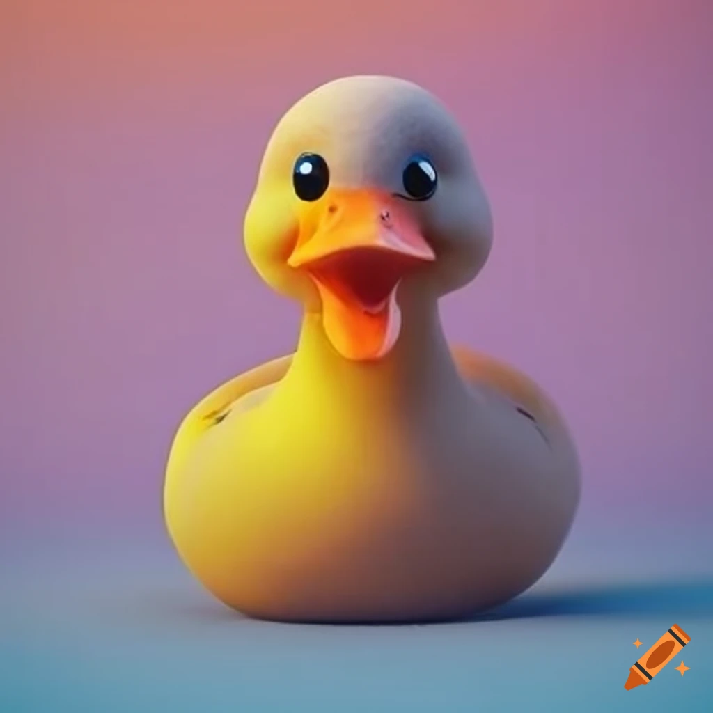 Simple happy duck on Craiyon