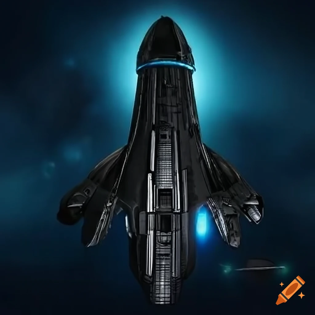 Large starship exuding comfort, speed, and style on Craiyon