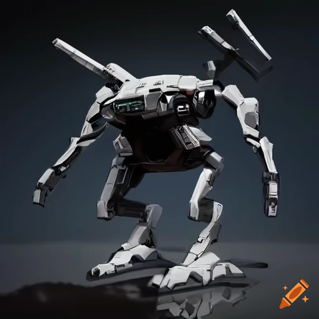 Sleek sophisticated stunning mech on Craiyon