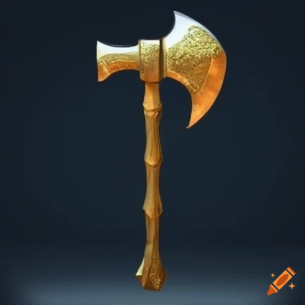 Golden pickaxe on Craiyon