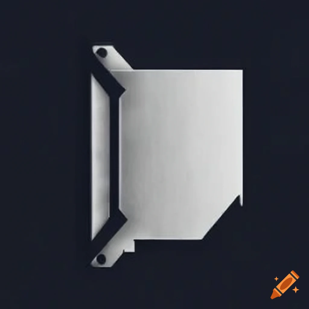 Metal plate corner logo design on Craiyon