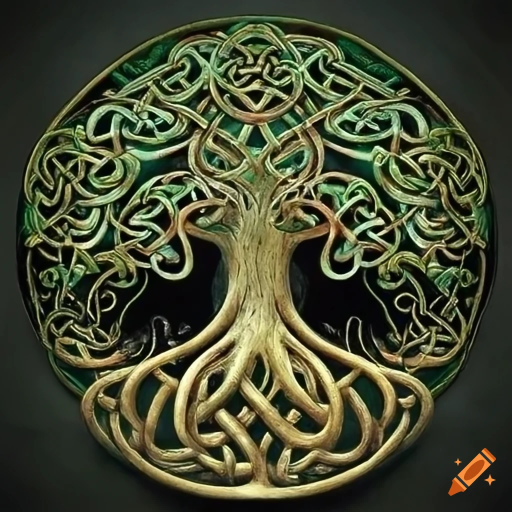 Celtic tree of life design on Craiyon