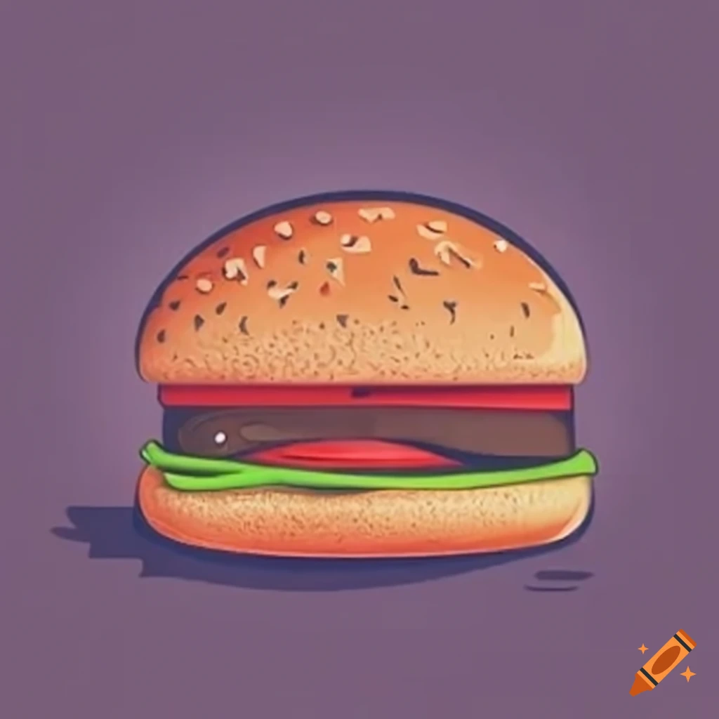 Retro style burger bread on Craiyon