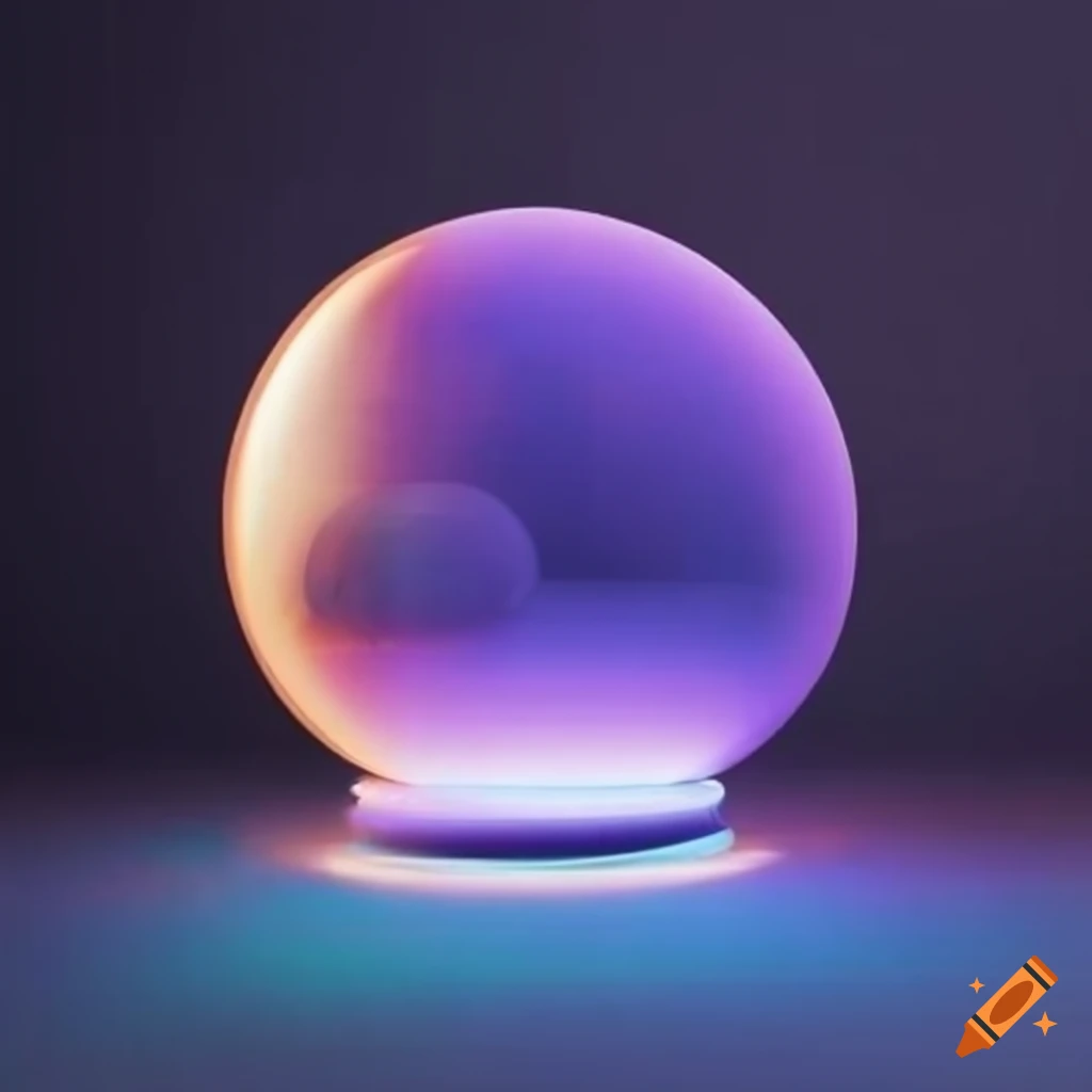 Home floor-cleaning sphere with holographic technology on Craiyon