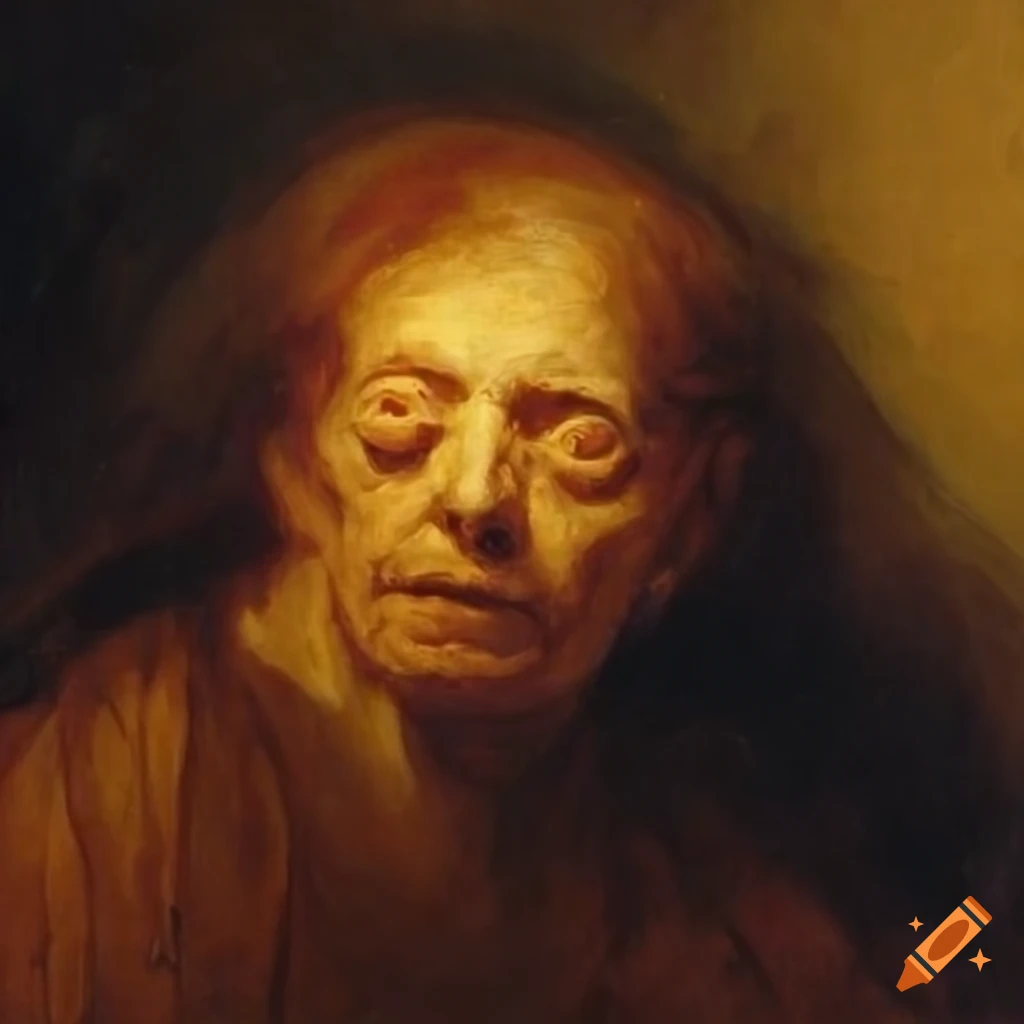 Oil painting inspired by death in the style of william turner on Craiyon