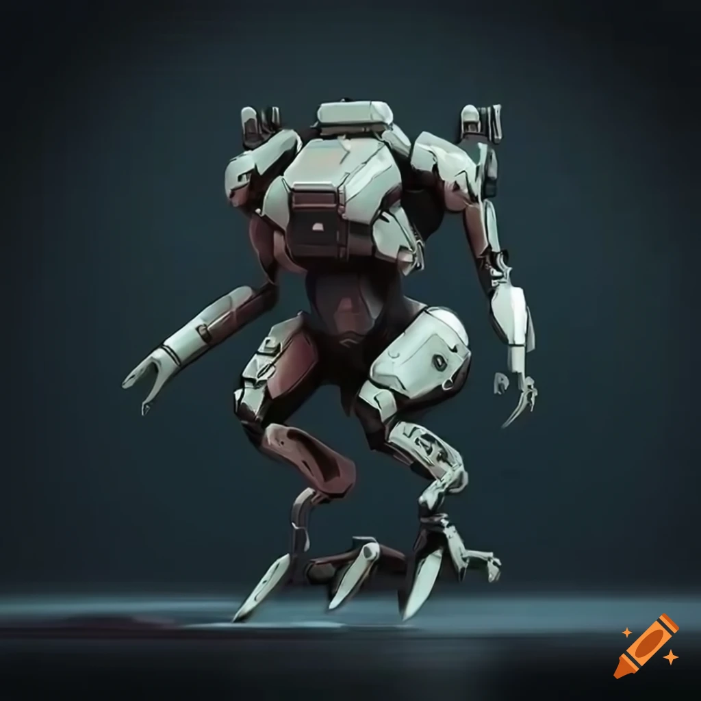 Sleek sophisticated stunning mech on Craiyon