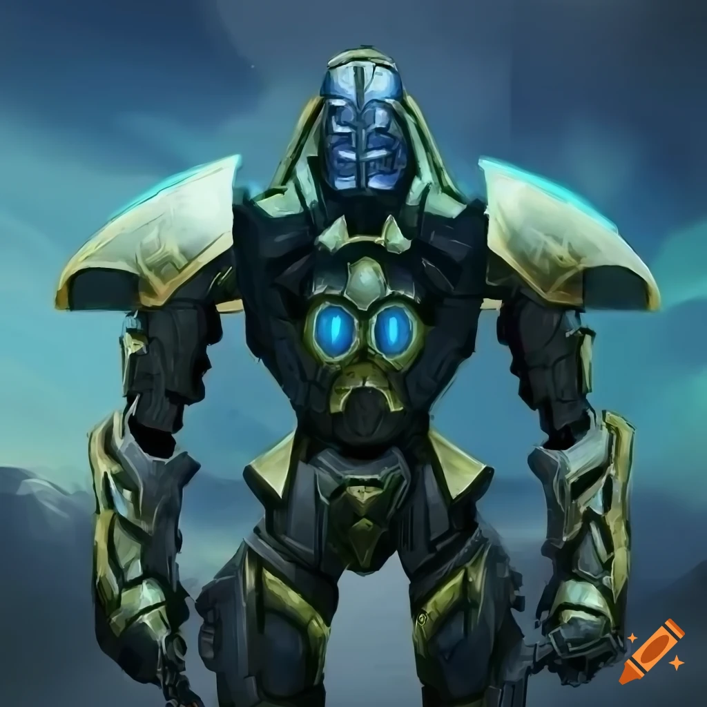 Warforged titan on Craiyon