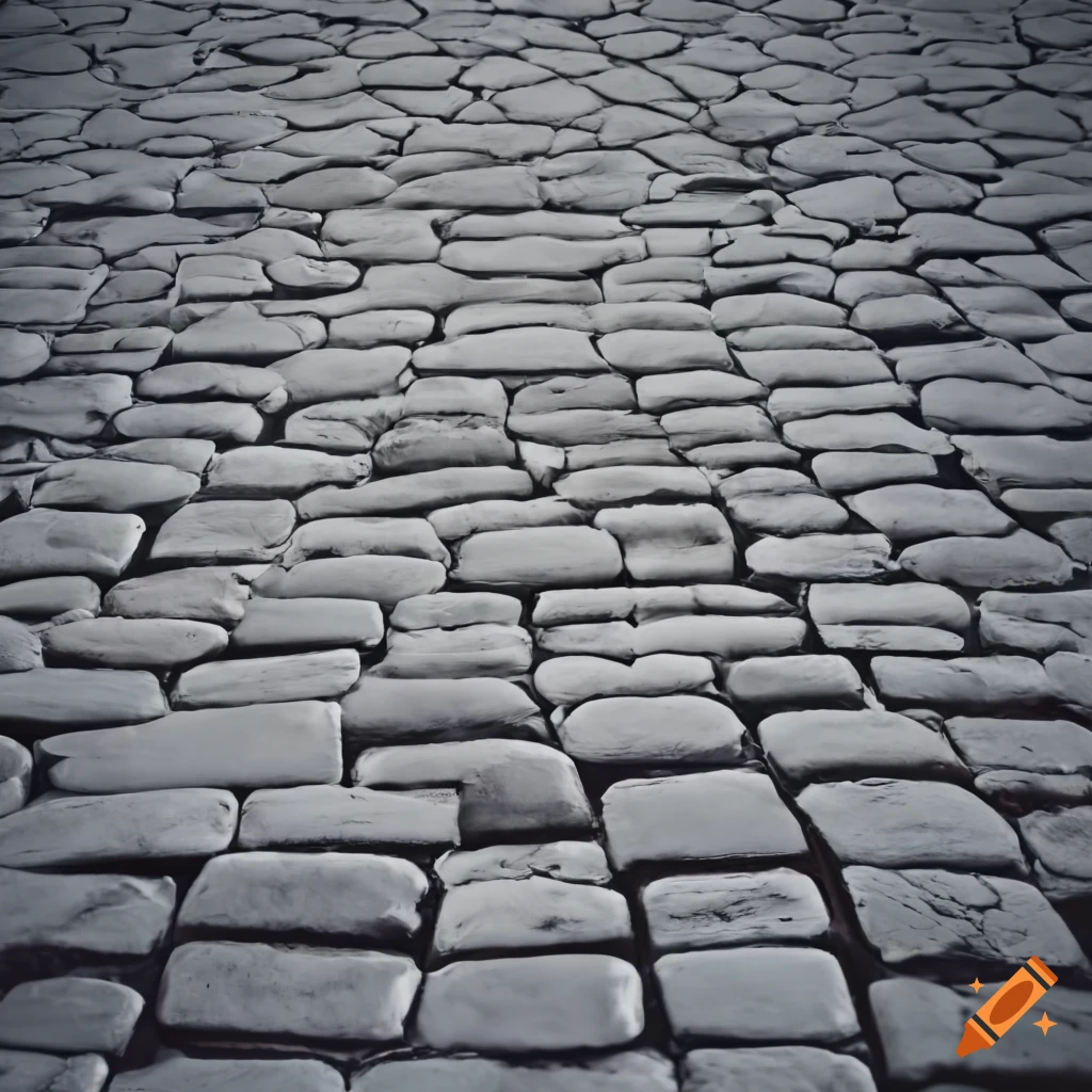 Cobblestone floor texture on Craiyon