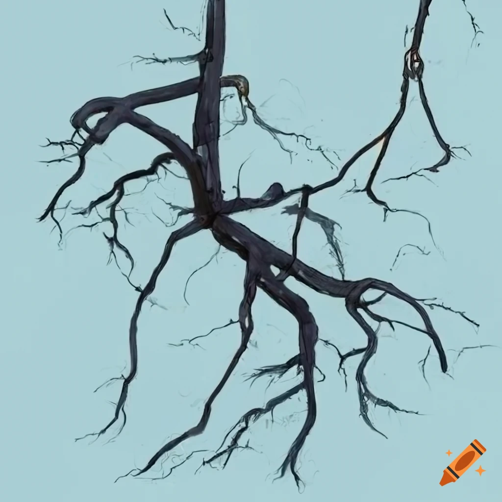 Axon dendrite illustration on Craiyon