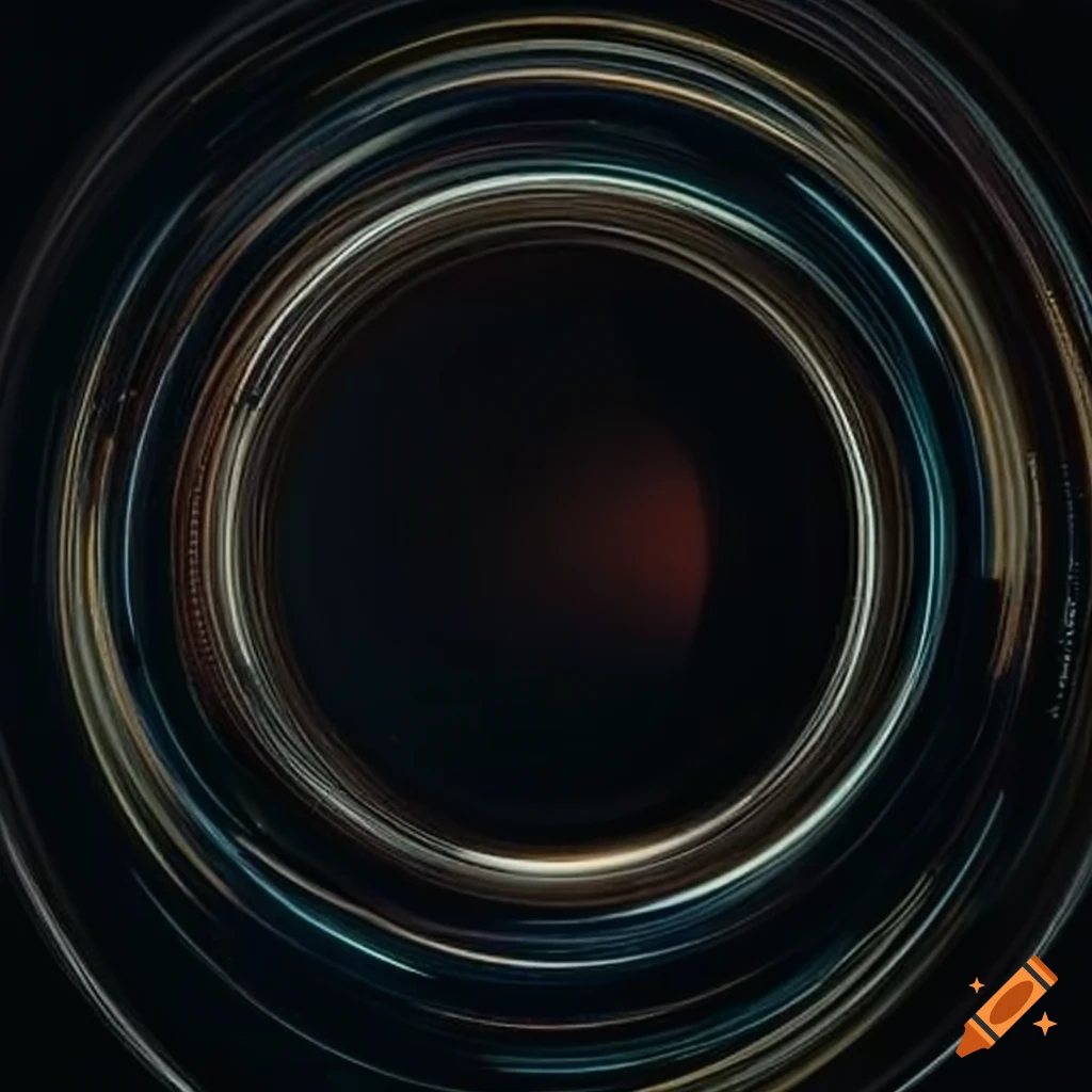 Futuristic abstract circle design on Craiyon