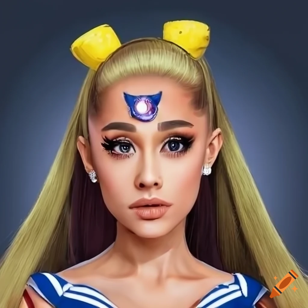 Realistic ariana grande in sailor scout costume inspired by sailor moon ...