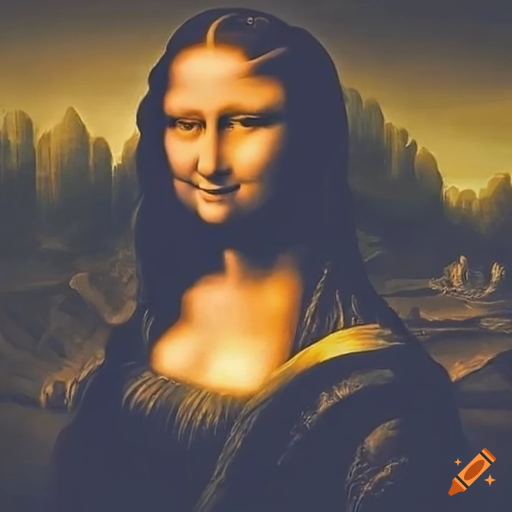 Mona lisa painting on Craiyon