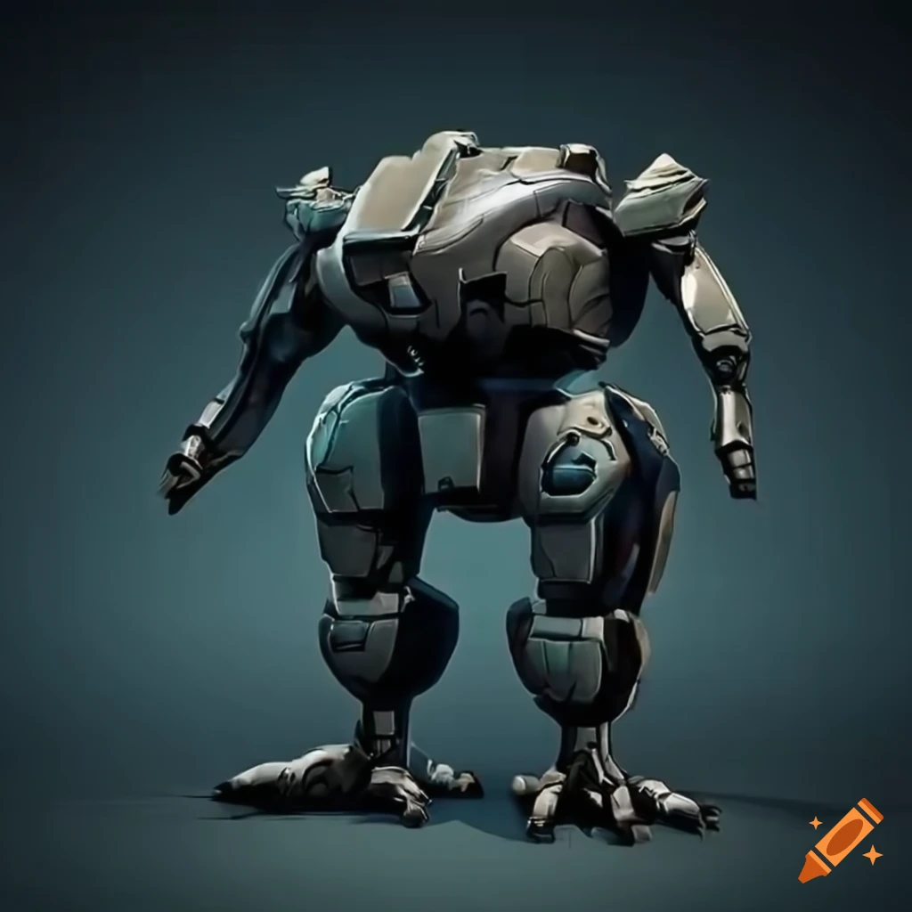 Sleek, sophisticated, beautiful mech design on Craiyon