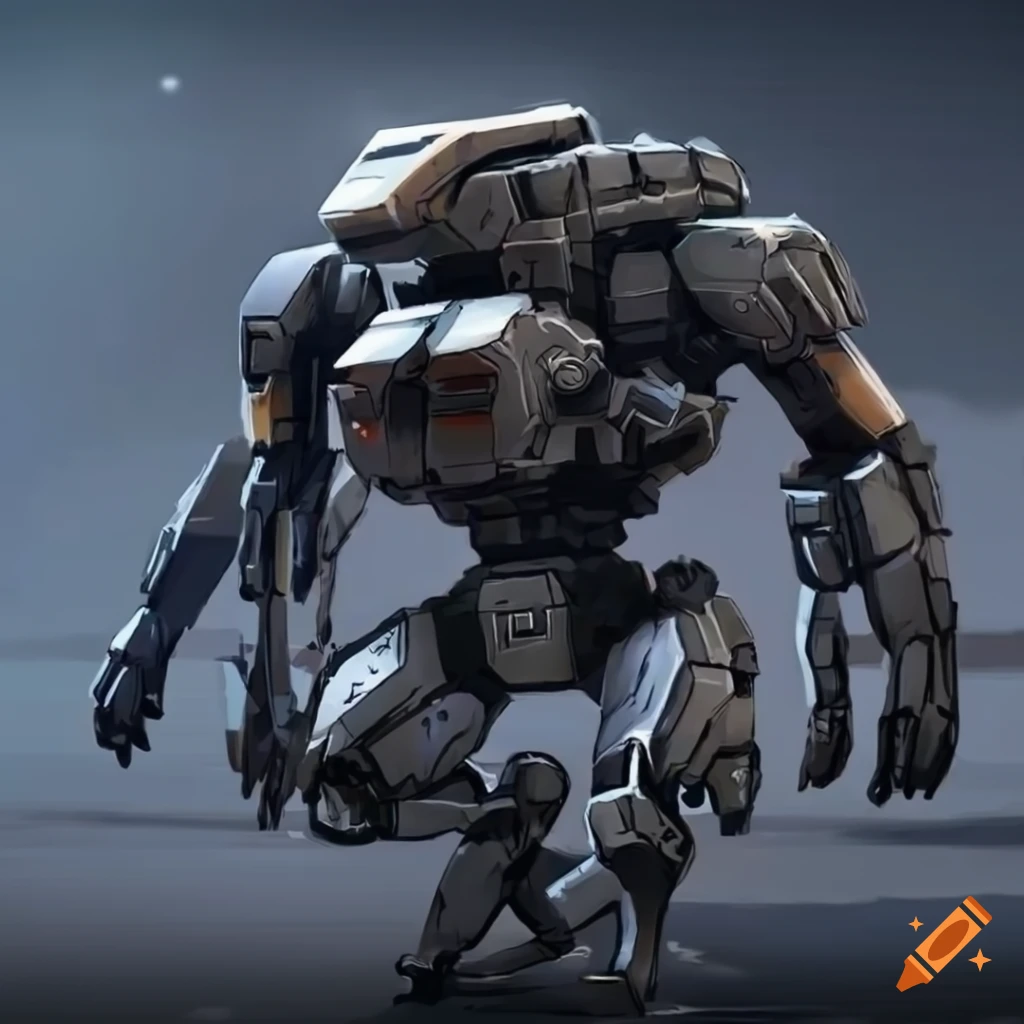 Sleek and sophisticated beautiful mech design on Craiyon