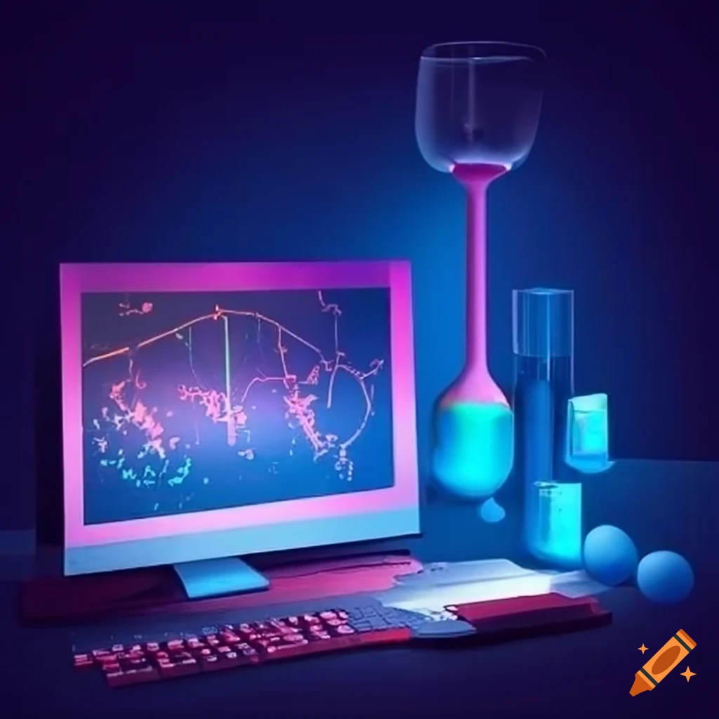 Chemistry lab computer on Craiyon