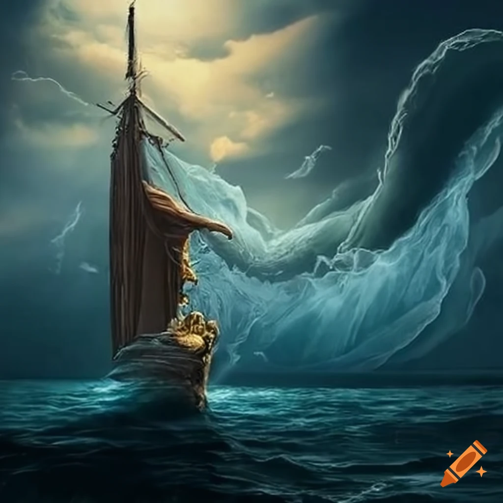 Mythological bag containing powerful winds from homer's odyssey on Craiyon