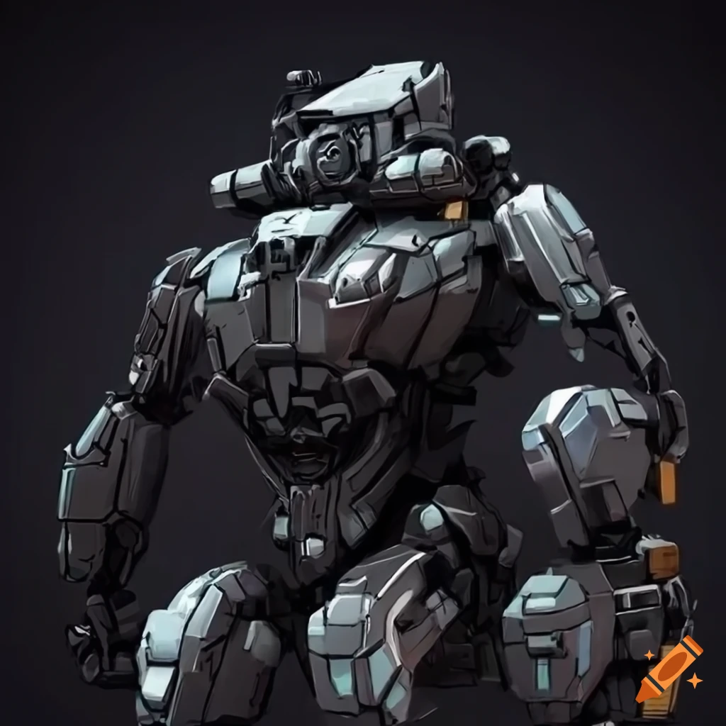 Sleek and sophisticated beautiful mech robot on Craiyon