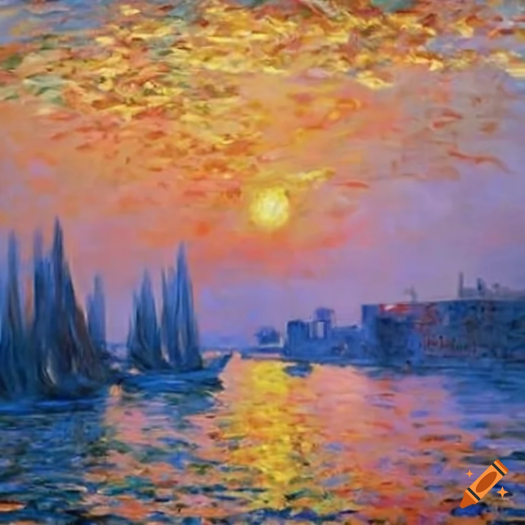 Impressionist painting by claude monet on Craiyon