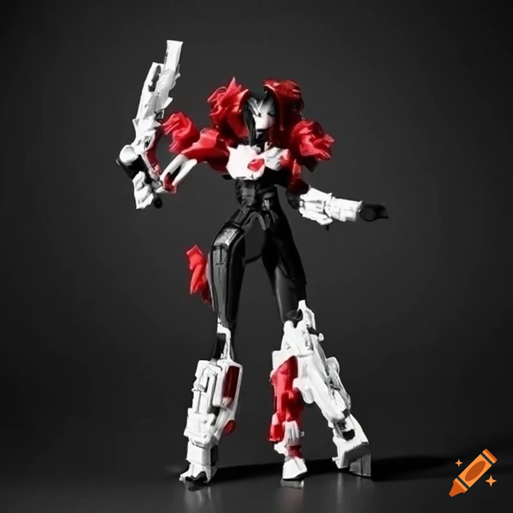 Transformers elite one figure with black, red, and white colors ...