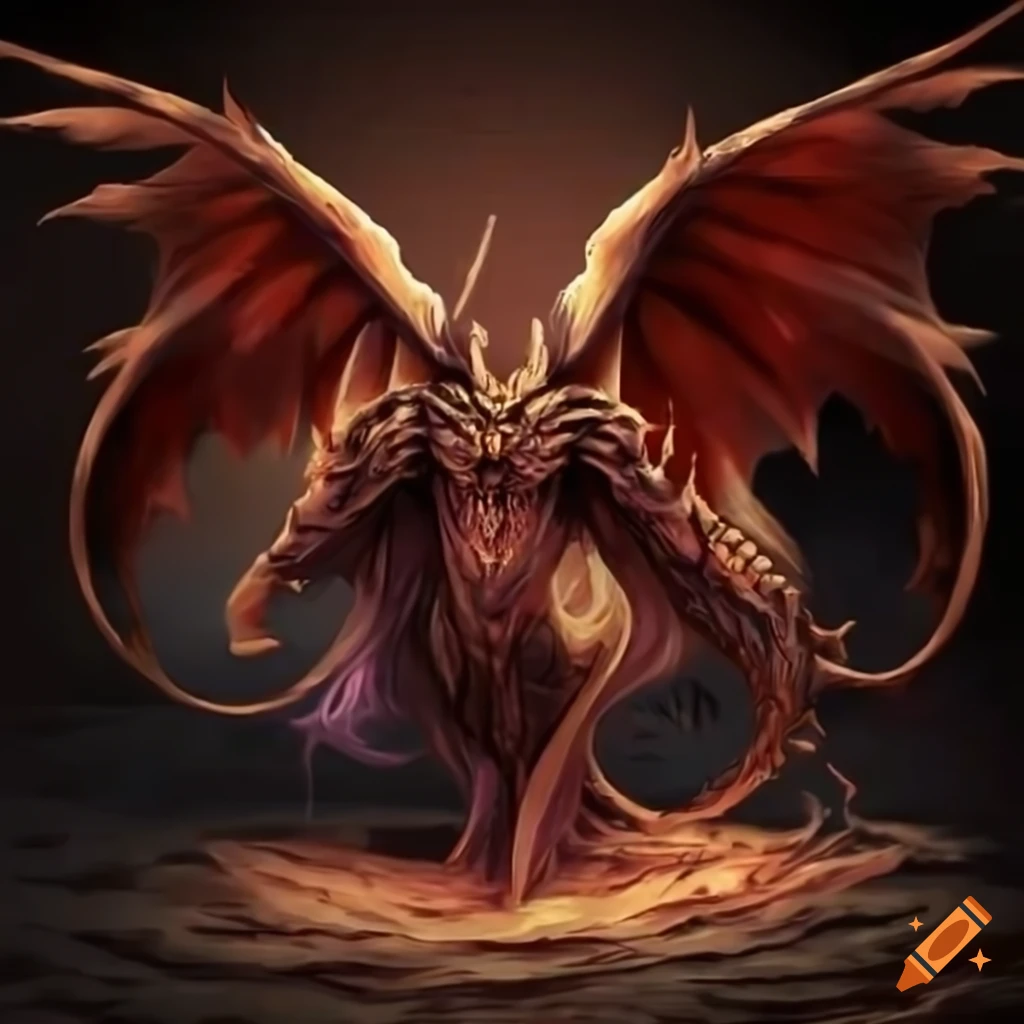 Artwork of tephras the winds demon on Craiyon