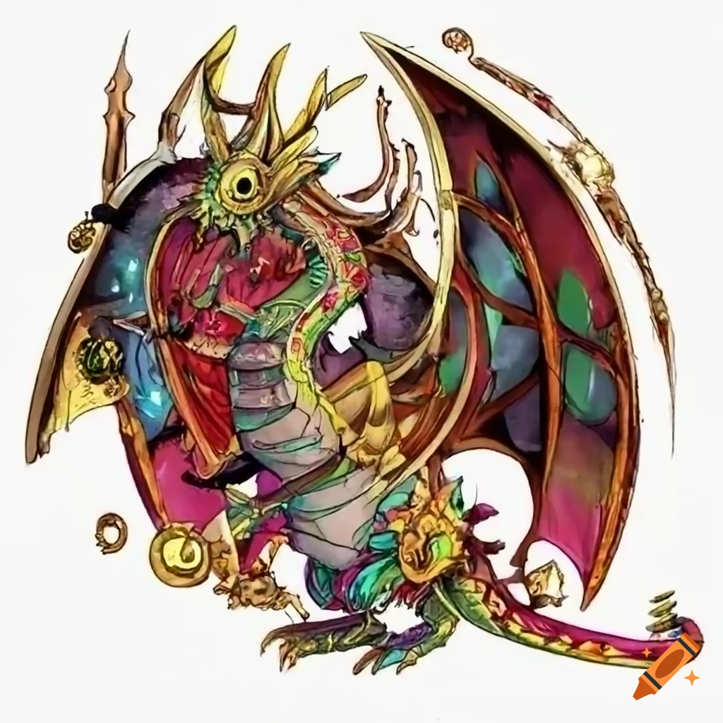 Steampunk dragon on Craiyon