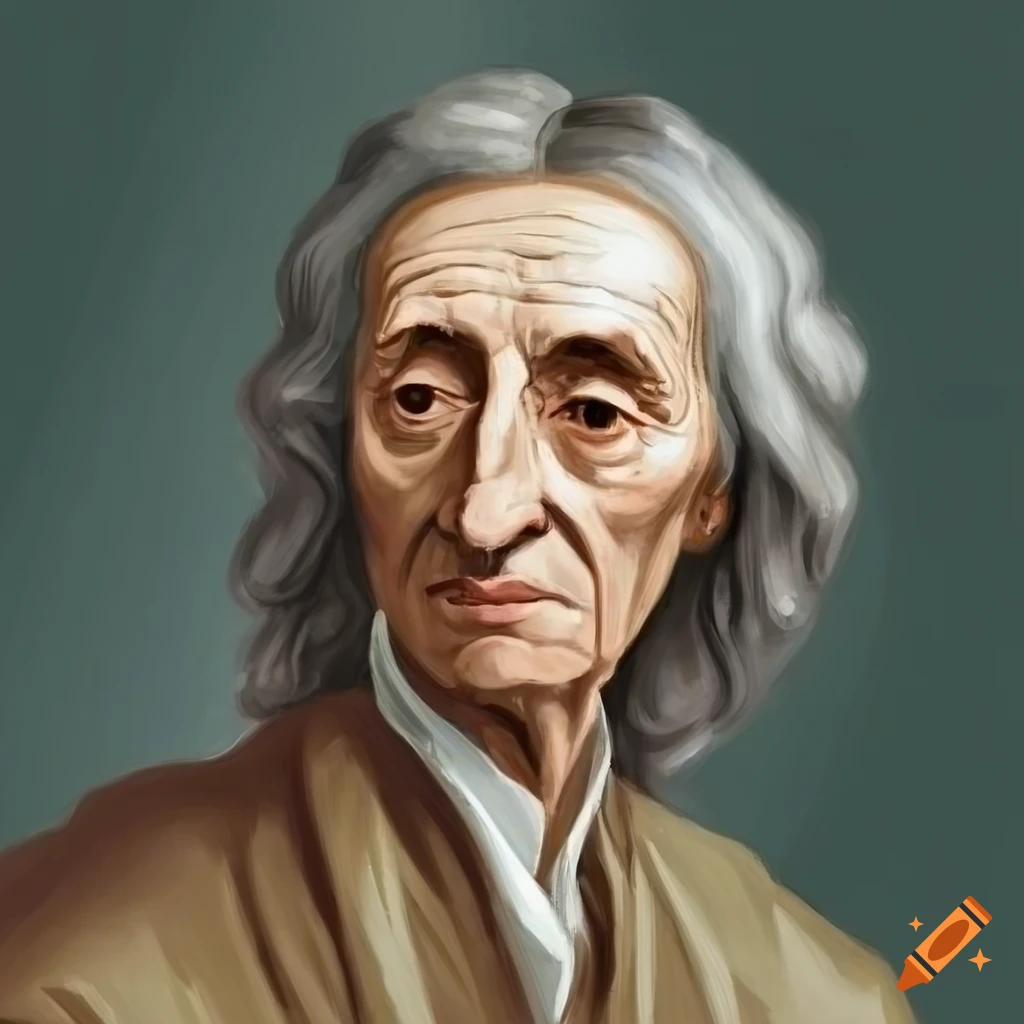 Portrait of john locke on Craiyon