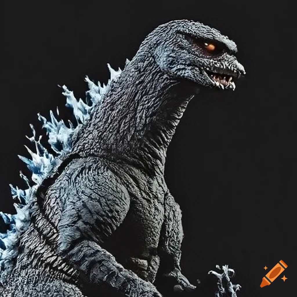 Tim burton's design of godzilla on Craiyon