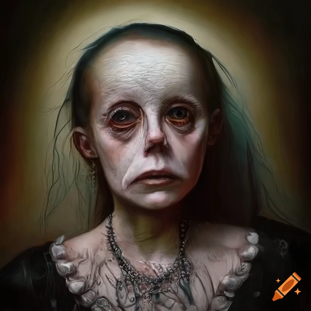 Gloomy macabre portrait by bob byerley on Craiyon