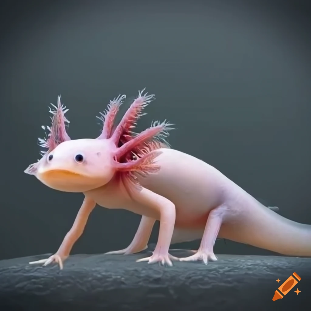 Axolotl full body on Craiyon